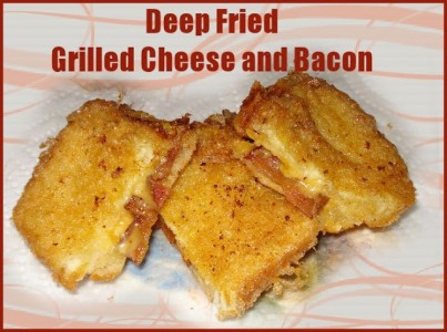 Deep Fried Bacon Grilled Cheese | Baconcoma.com